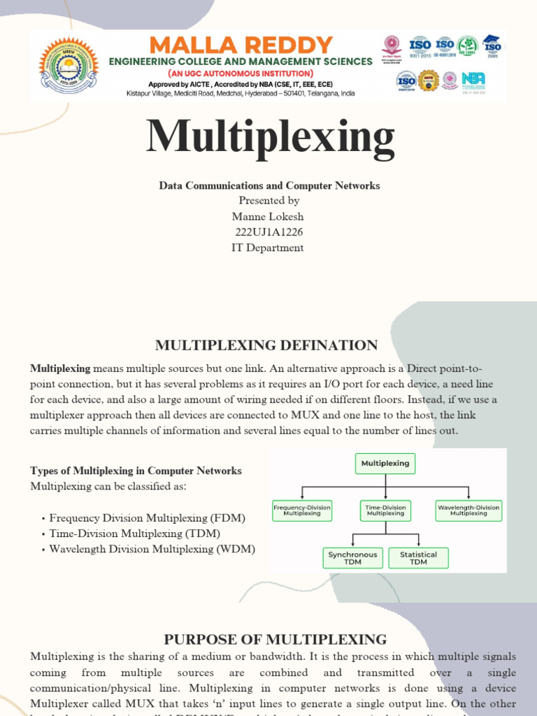 DCCN PPT - 20241103 - 225313 - 0000-1.pdf - 20241227 - 071425 - 0000 | PDF | Multiplexing ...
