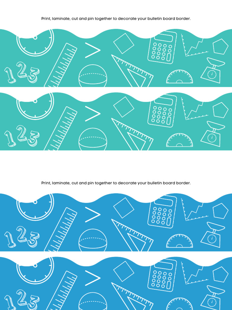 Free Printable Bulletin Board Borders | PDF