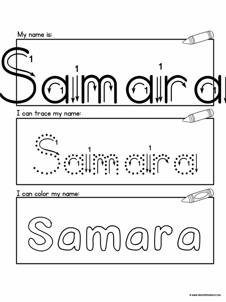 Name - Tracing - Practice E64A 59B6 3D22 | PDF