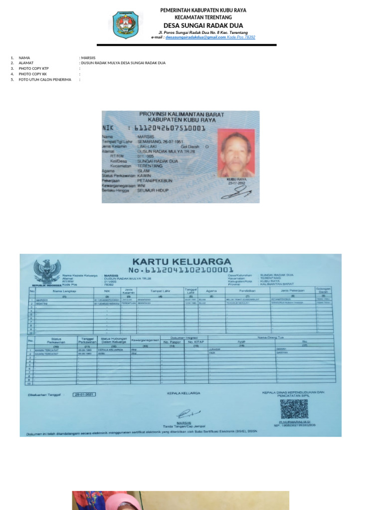 PENGAJUAN BANTUAN KURSI RODA | PDF