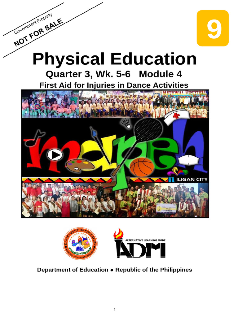Pe9 q3 Mod4 FirstAidForInjuriesInDanceActivities v4 | PDF | First Aid | Learning