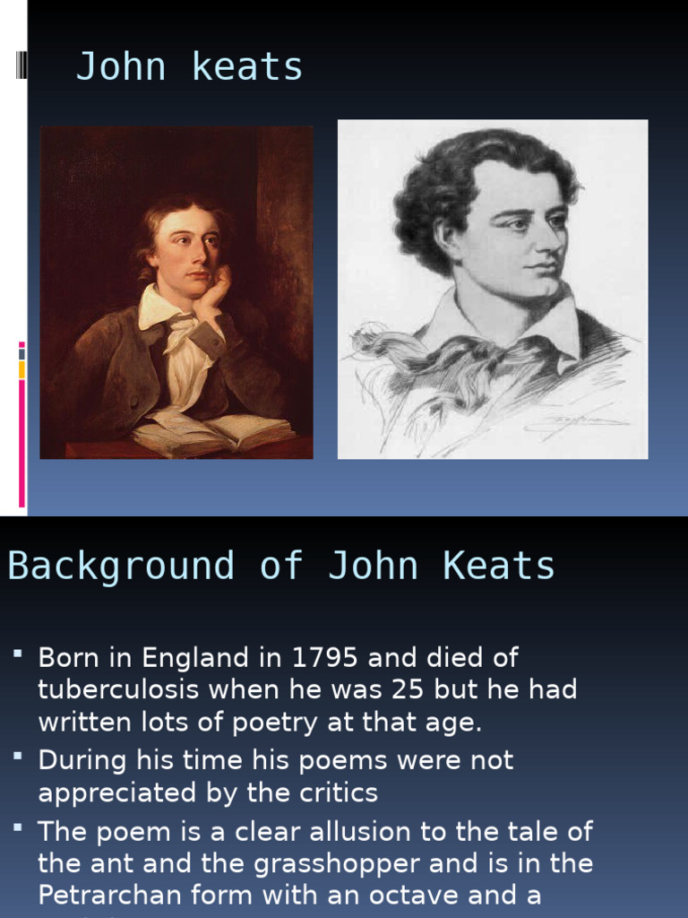 John Keats: The Grasshopper and the Cricket | PDF