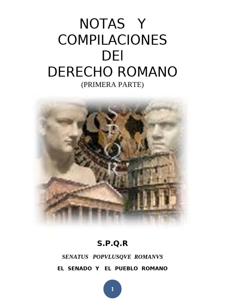 CAPITULO 1_GENERALIDADES E HISTORIA DERECHO ROMANO | PDF | Republica Romana | Roma antigua