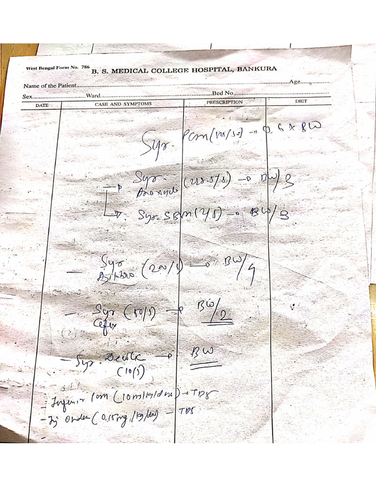 Paediatric Case Management | PDF