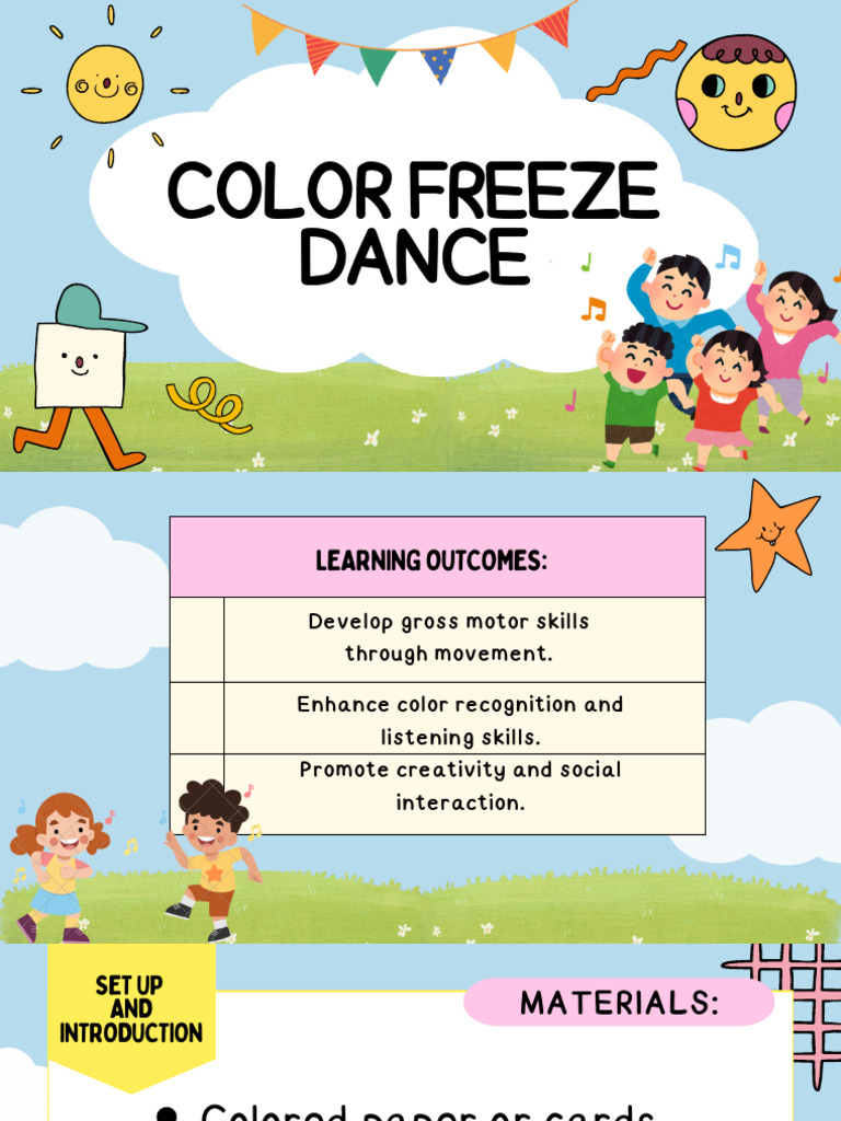 Color Freeze Dance Activity Guide | PDF
