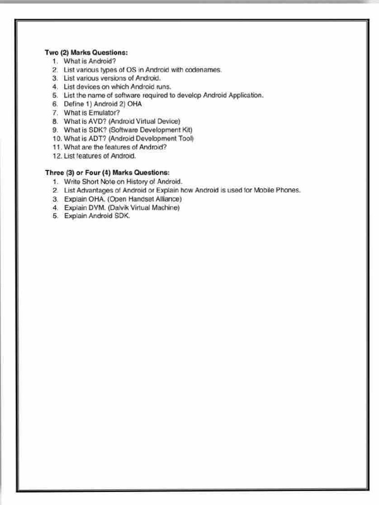 AAD Question Bank | PDF