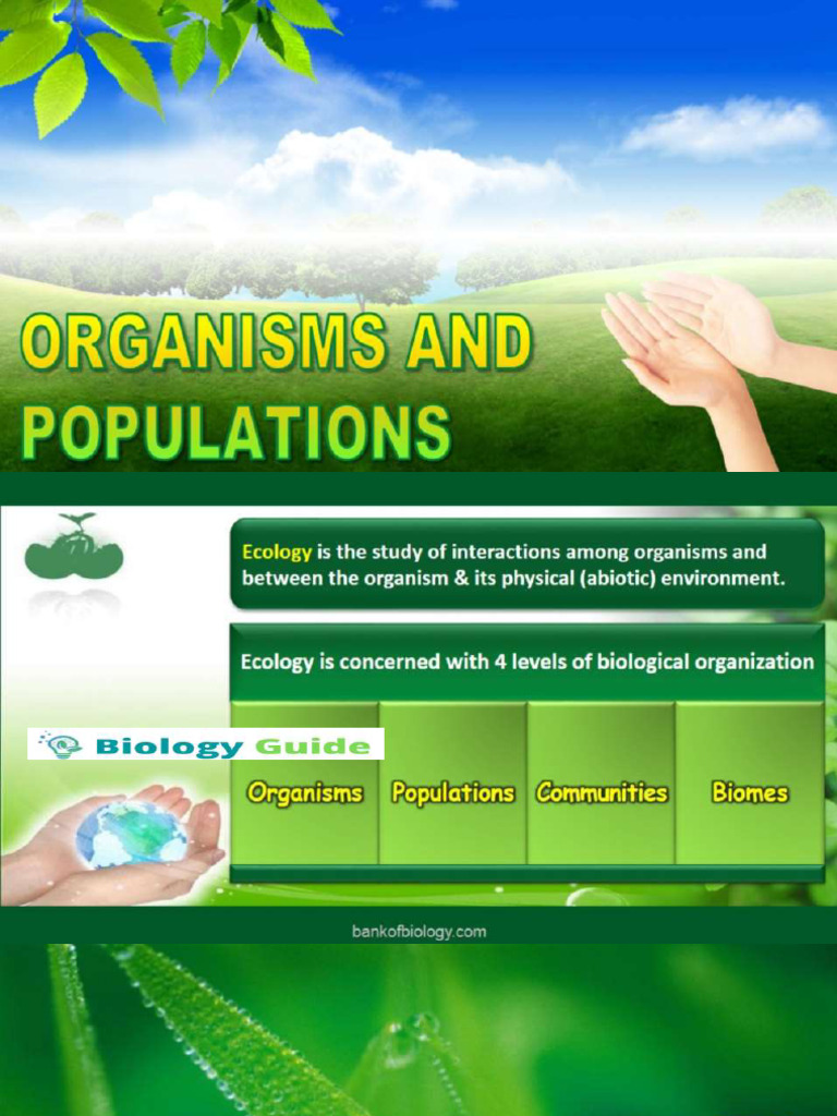 Organism and Population 1 | PDF