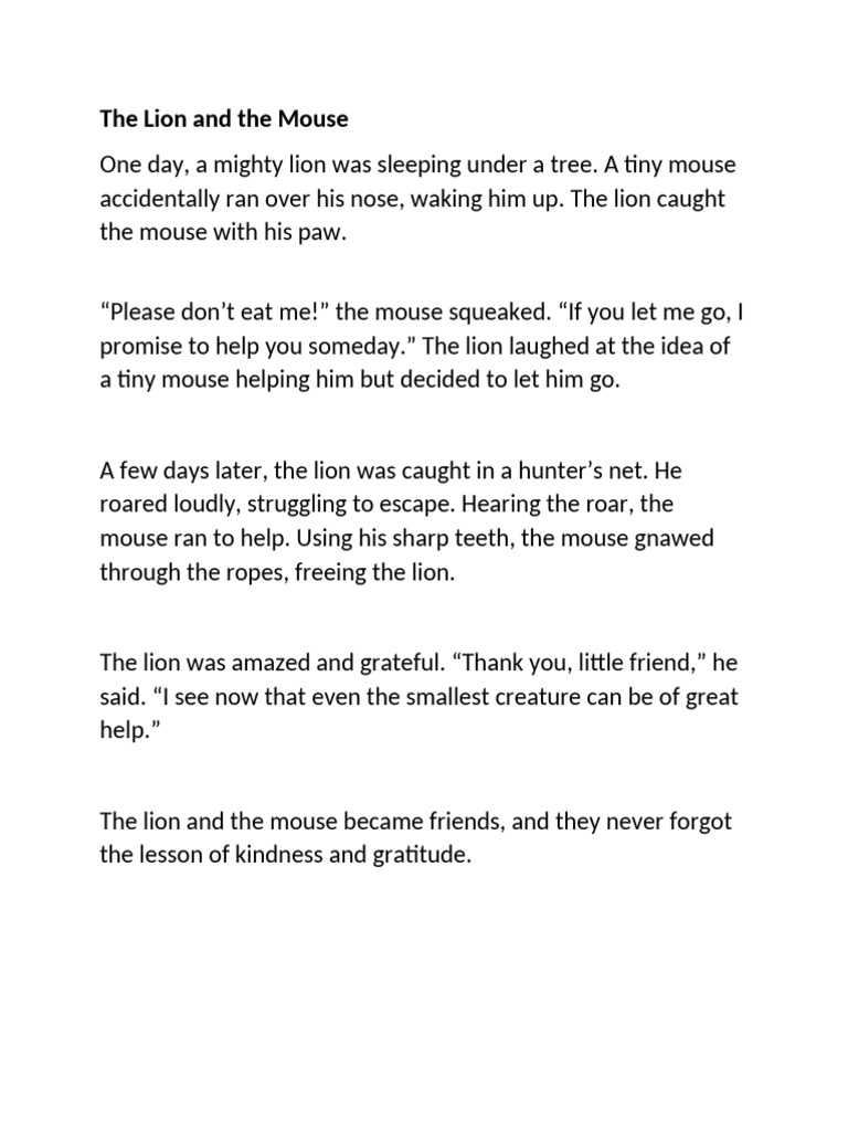 Story For Lesson Plan | PDF