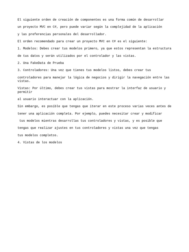 steb by step para crear proyectos MVC | PDF steb by step para crear proyectos MVC | PDF