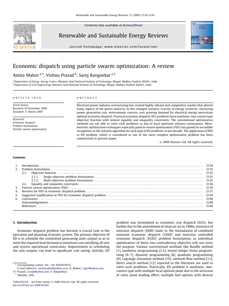 x 3 Economic_dispatch_using_particle_swarm_o | PDF | Mathematical Optimization | Applied Mathematics