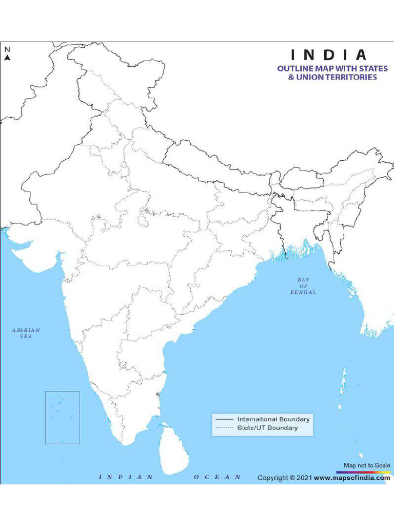 India Outline Map | PDF