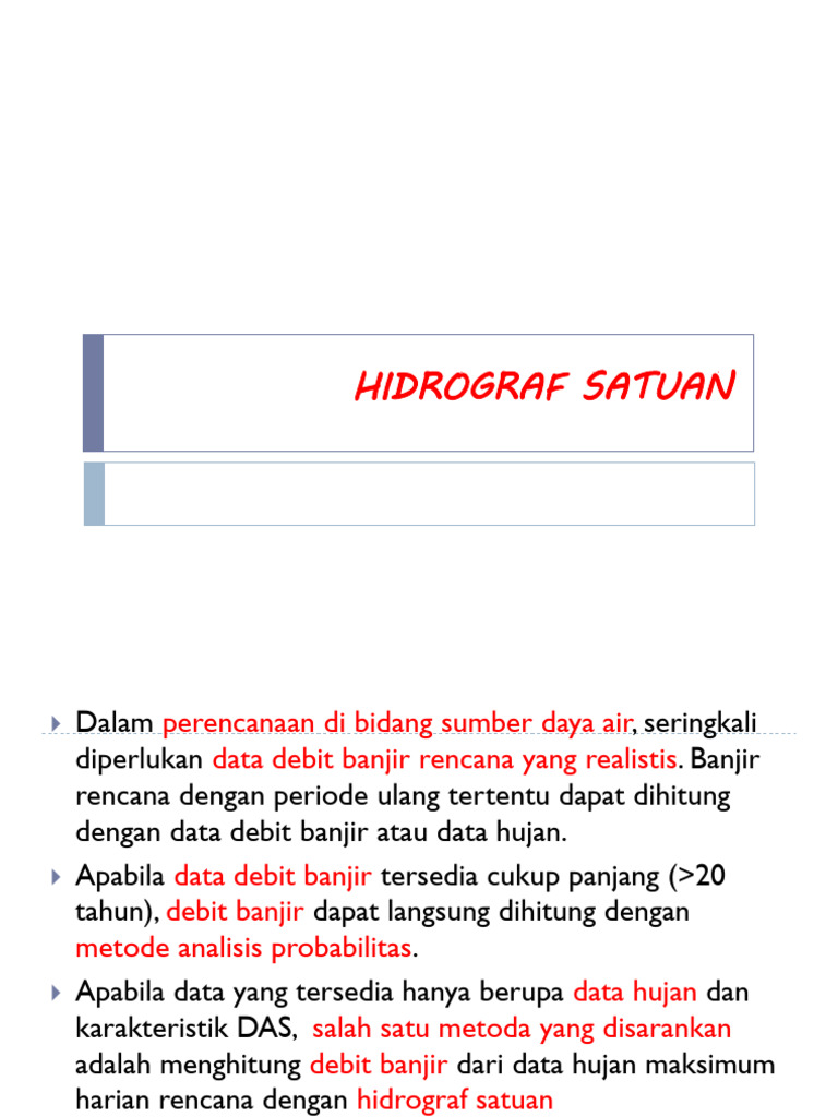 Analisis Hidrograf | PDF