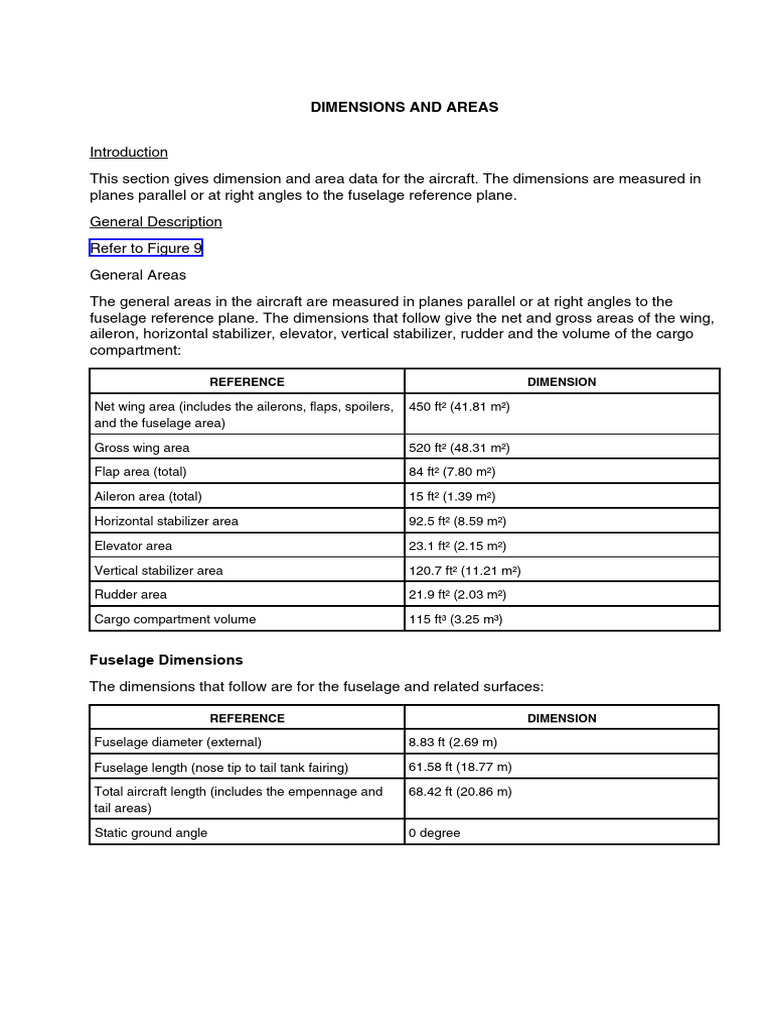 605 Aircraft Dimensions | PDF | Empennage | Flight Control Surfaces