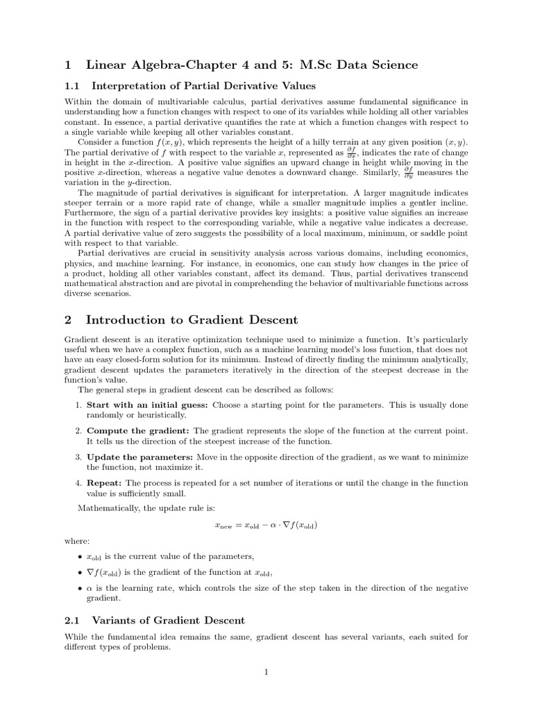 LInear | PDF | Principal Component Analysis | Eigenvalues And Eigenvectors