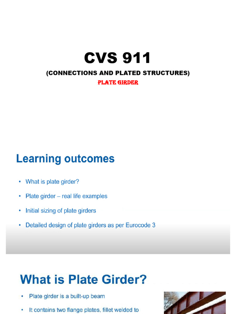 CVS 911 Plate Girder | PDF