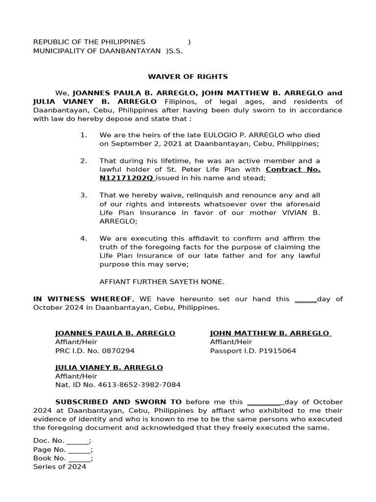 Waiver Insurance | PDF