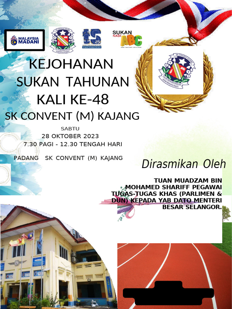 Buku Program Kejohanan Sukan 2023 | PDF