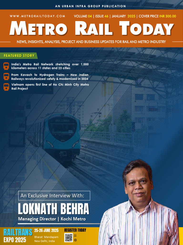 Metro January 2025 | PDF | Passenger Rail Transport | Rail Infrastructure