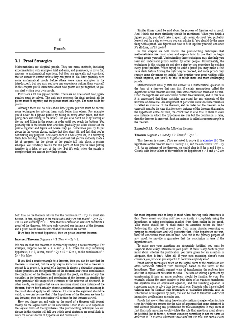 Proof writing | PDF | Mathematical Proof | Theorem
