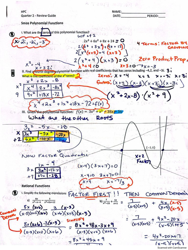 Quarter 2 Review Answers | PDF