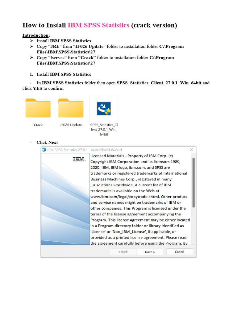 How To Install IBM SPSS Statistics | PDF
