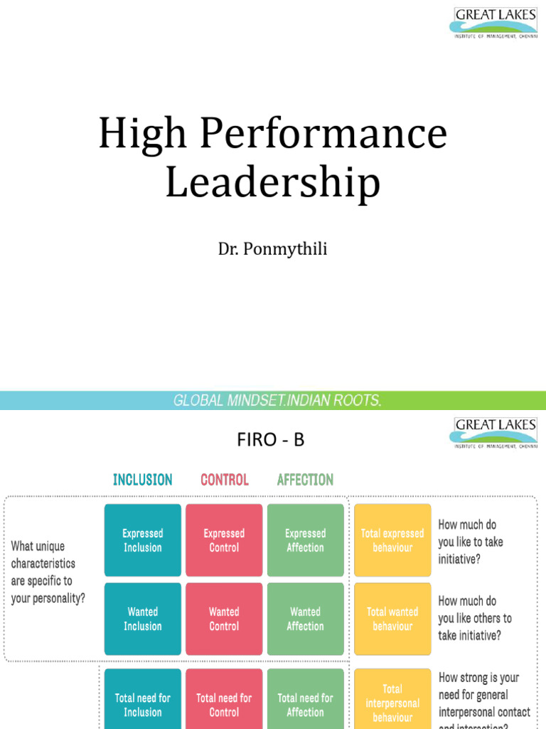 High Performance Leadership - Saint Gobain - Student | PDF | Persuasion ...