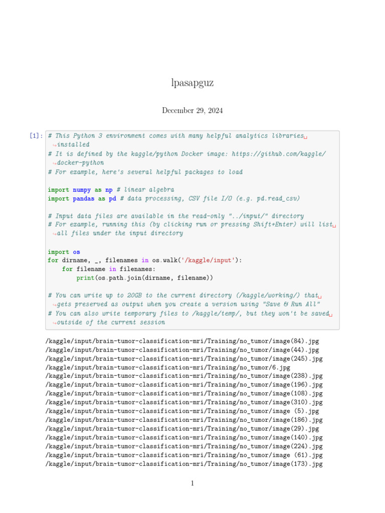Kaggle Python Environment Setup | PDF | Filename | Computer Programming
