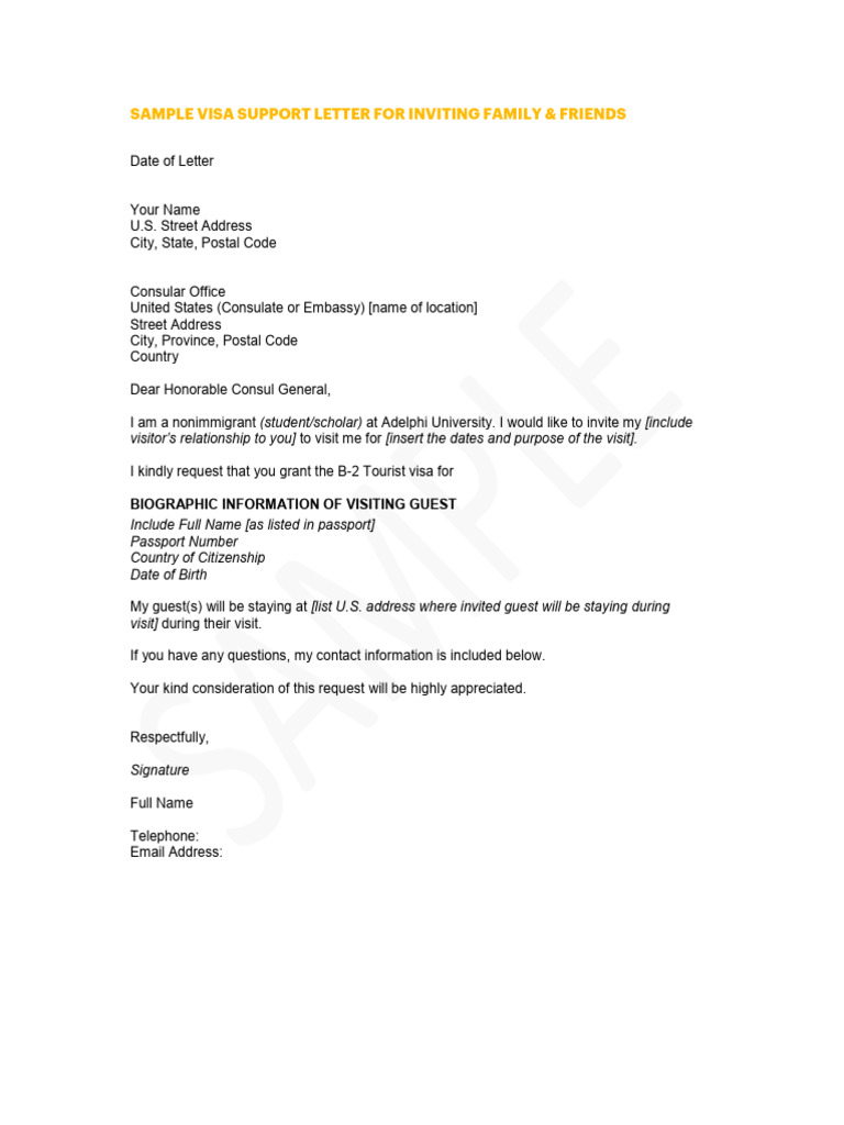 Sample Invitation Letter 1 1 | PDF