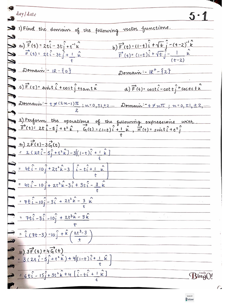 Maths 2nd Year Chapter 5 | PDF