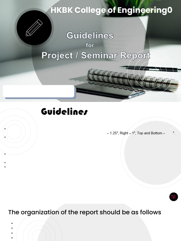 Project Report Guidelines HKBKCE | PDF | Times New Roman | Written ...