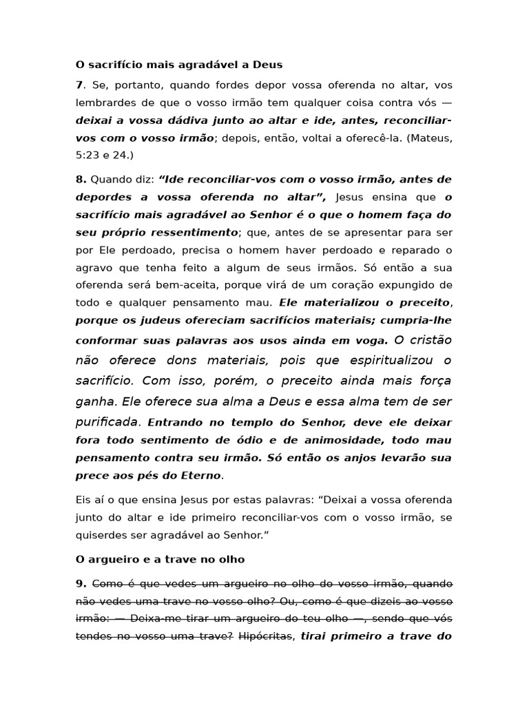 15JUL O sacrifício mais agradável a Deus | PDF | Sacrifício | Jesus
