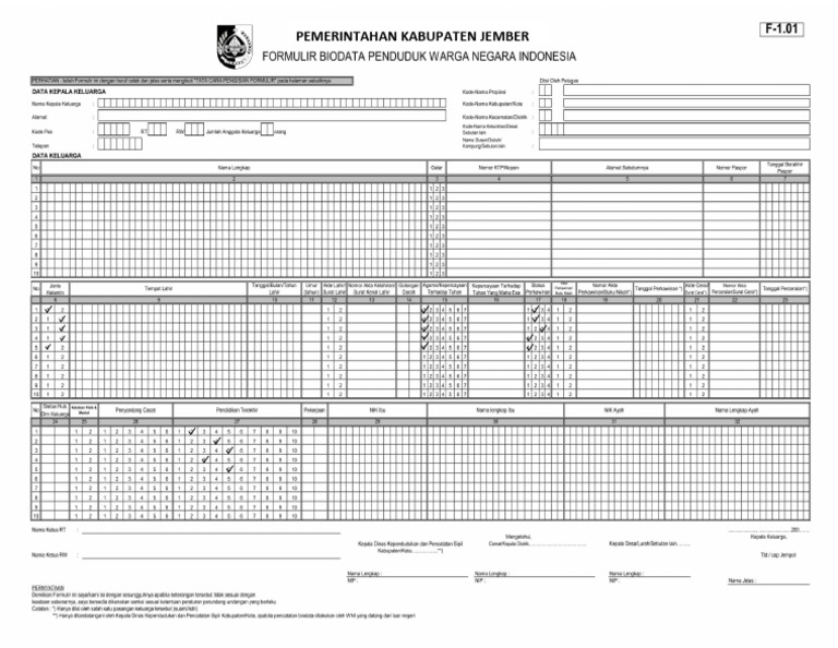 formulir_f_101-1 | PDF