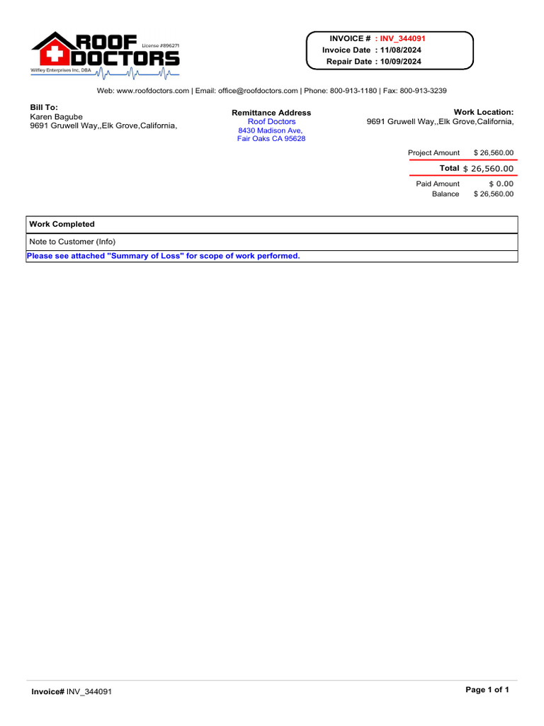 Invoice INV 344091 | PDF