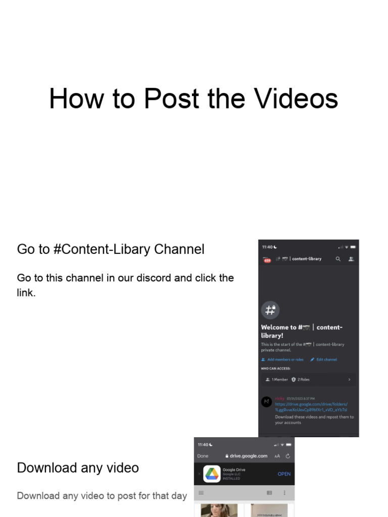 Posting Your Video | PDF