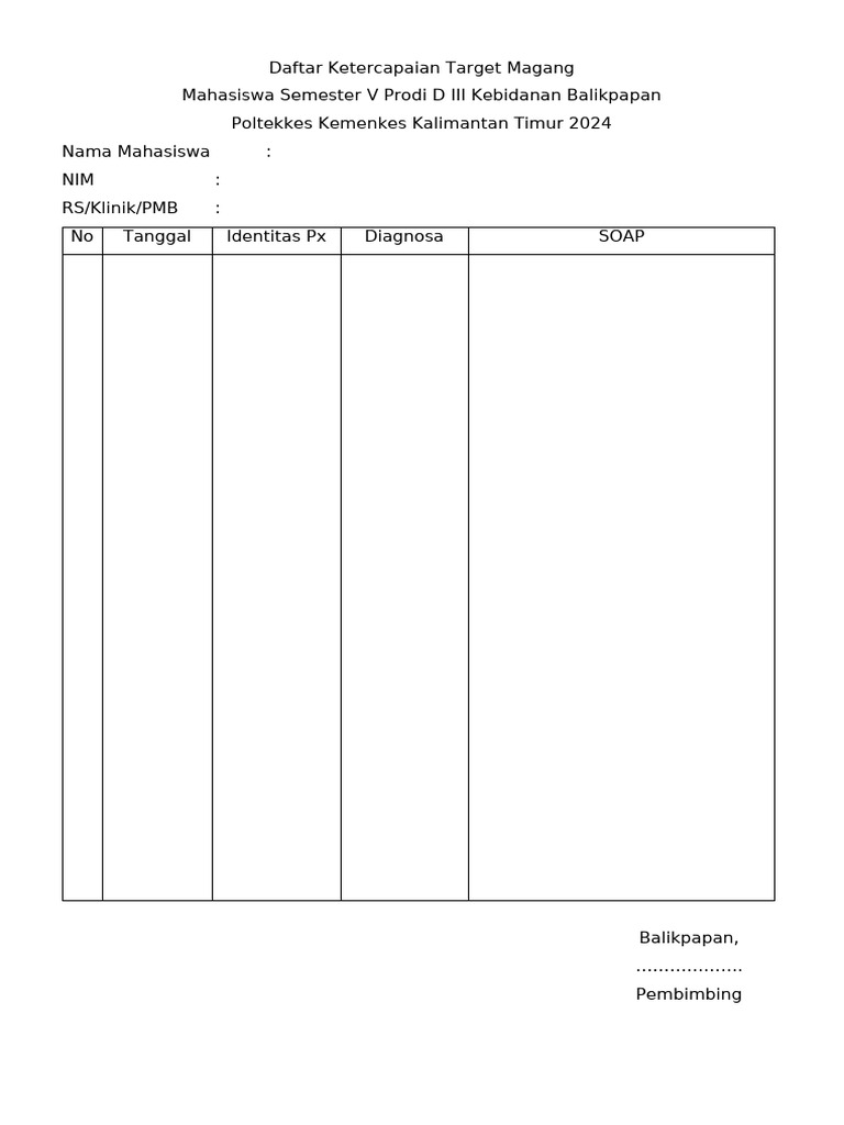Logbook Magang | PDF