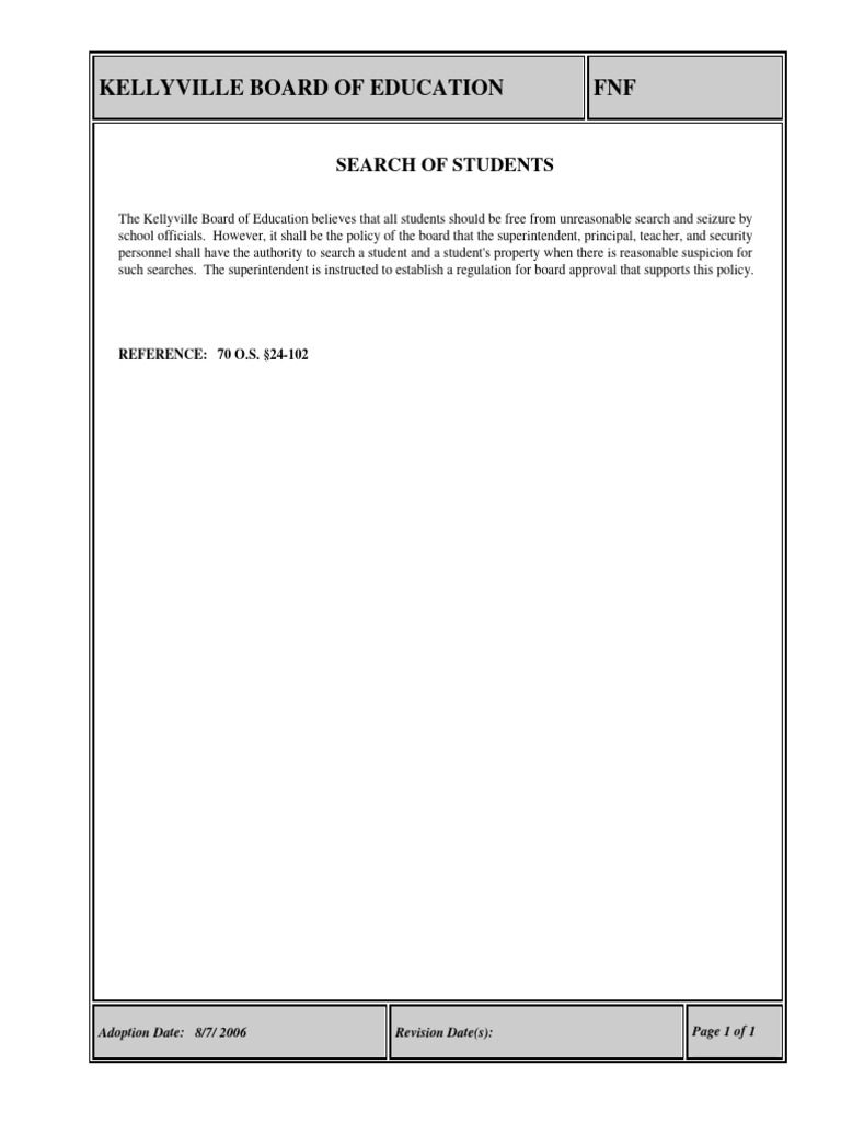 Kellyville Board of Education FNF | PDF