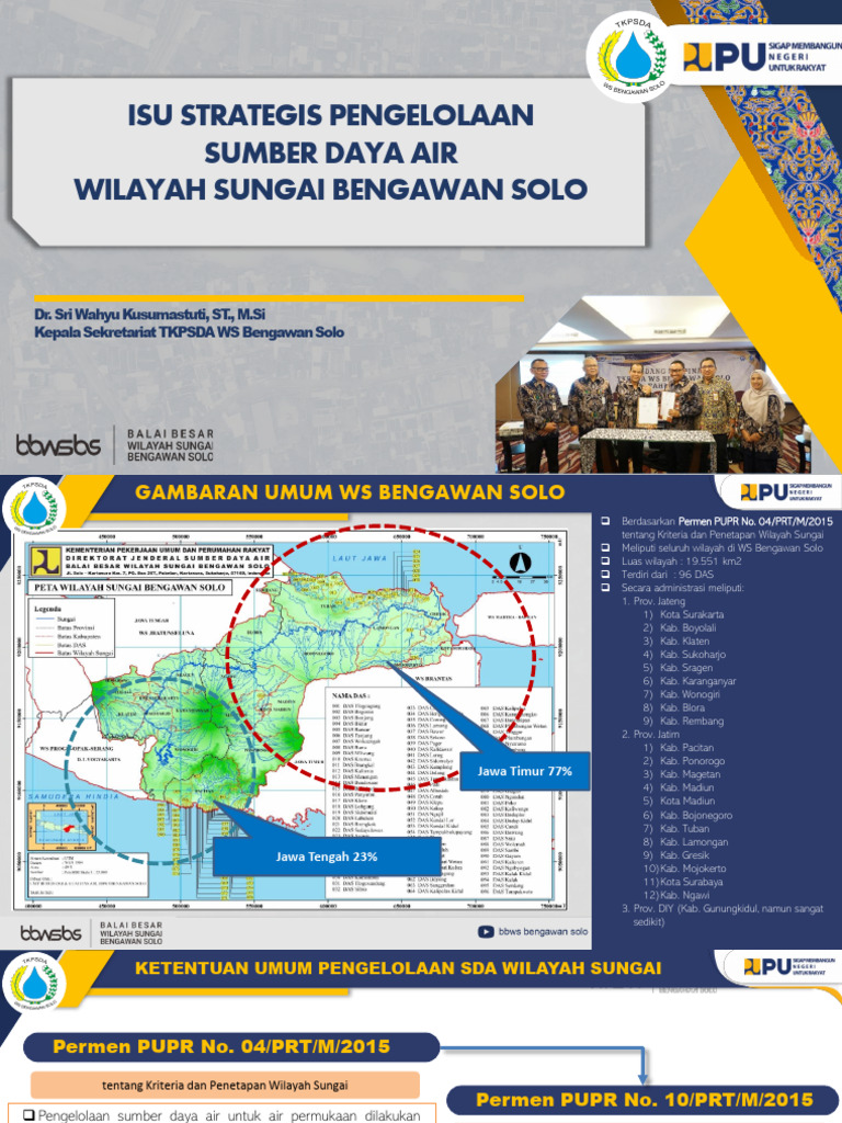 Dewan Sda R1-Isu Strategis Pengelolaan Sda Di Ws Bengawan Solo | PDF