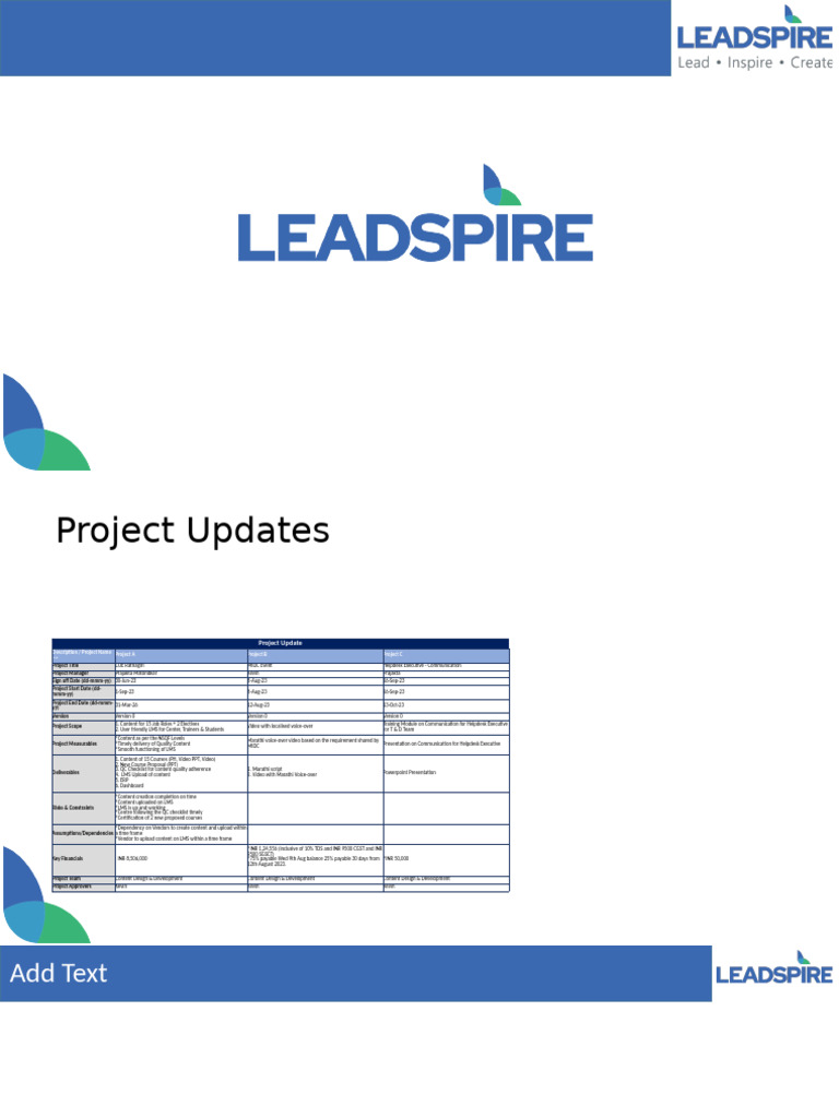 Leadspire Slide Master | PDF | Microsoft Power Point | Multimedia