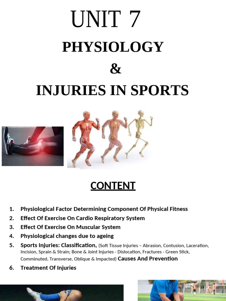 Unit - 7 Physiology & Sports Injuries | PDF | Skeletal Muscle ...