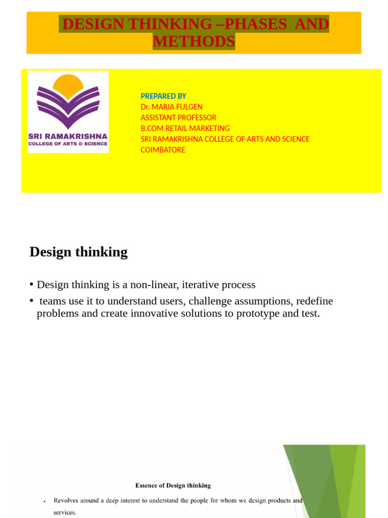 Design Thinking - Phases and Methods | PDF | Design Thinking | Prototype