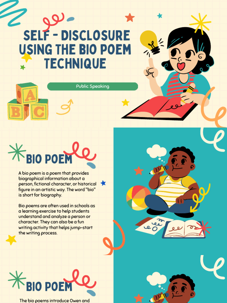 Lesson 1 Bio Poem | PDF