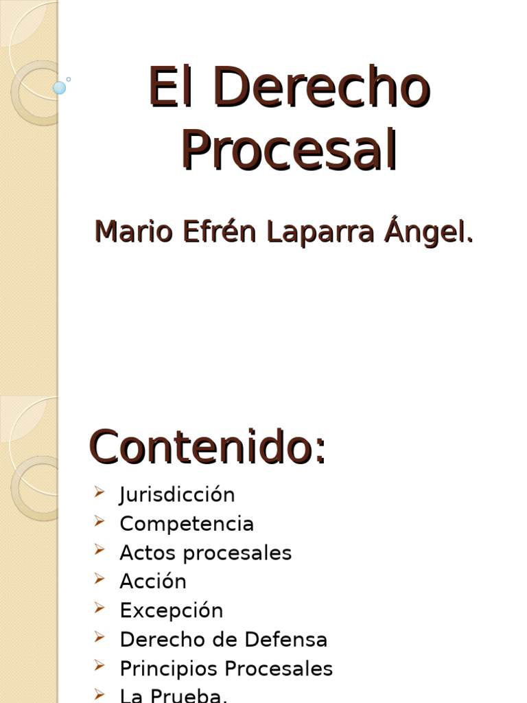 El Derecho Procesal | PDF | Ley procesal | Jurisdicción