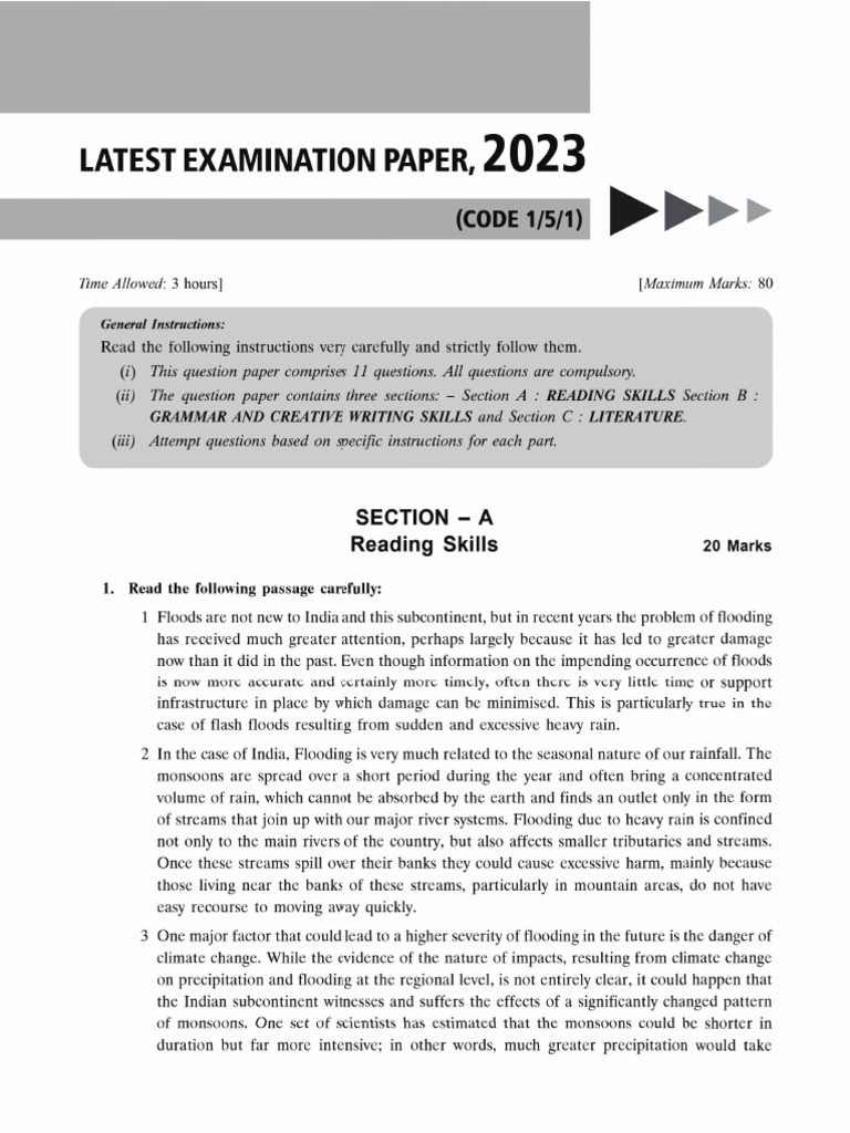 Exam Paper 2023 | PDF