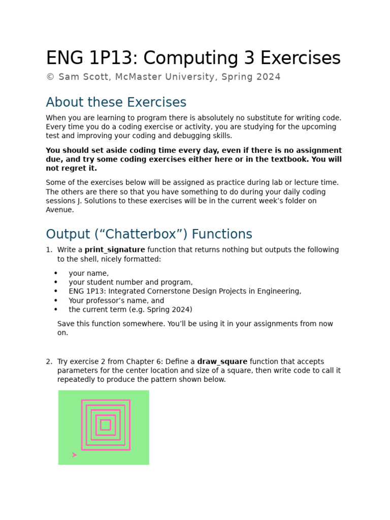 Computing 3 Exercises | PDF | Encryption | Parameter (Computer Programming) Computing 3 Exercises | PDF | Encryption | Parameter (Computer Programming)