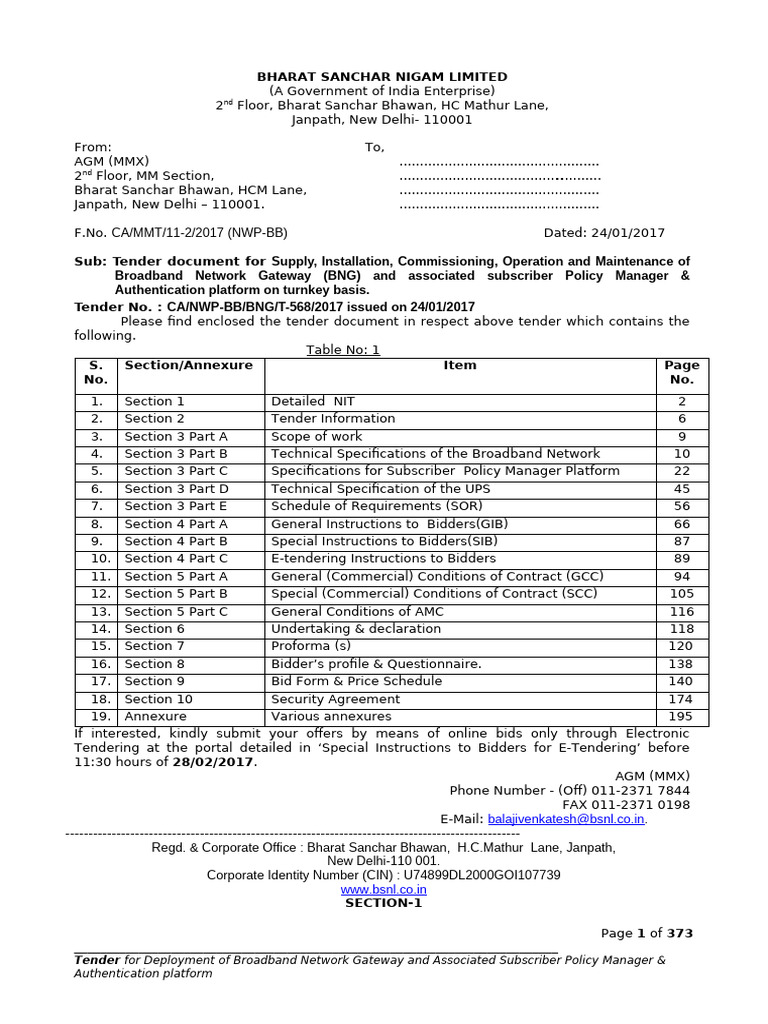 03-Tender-Document-T-568-(Final)-24.01.2017-Amendment-Dated-20.09.17 | PDF | I Pv6 | Internet ...