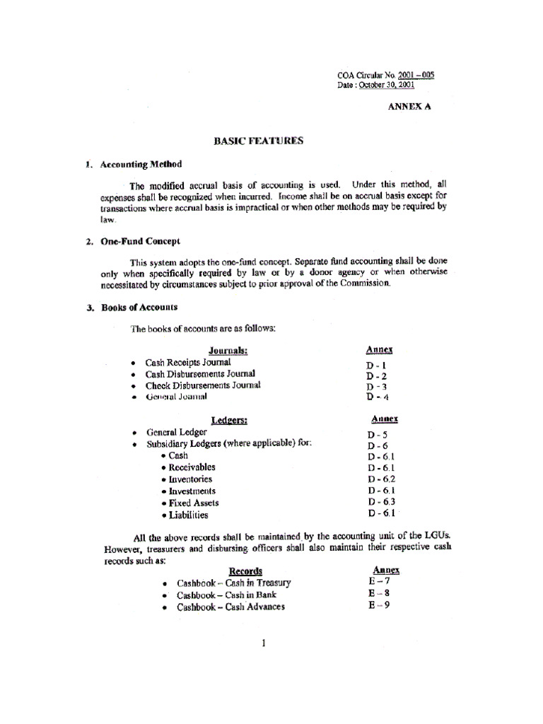 COA C2001-005 Annex A | PDF