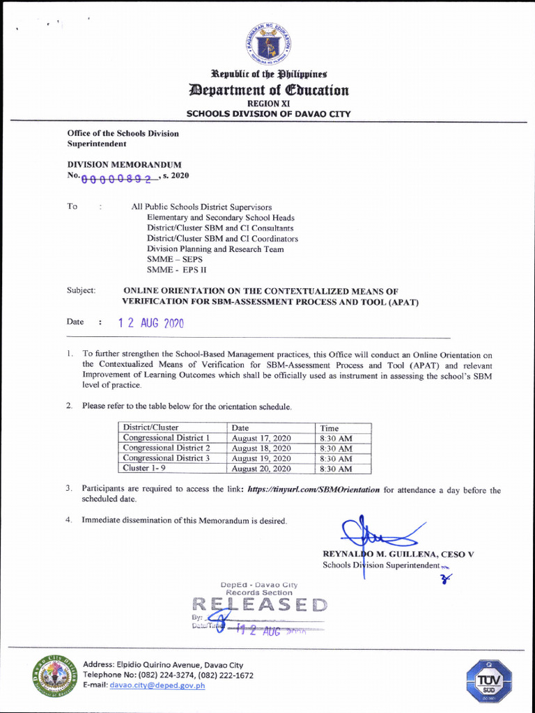 NEW-SBM-ASSESSMENT-PROCESS-AND-TOOL-APAT-021021 | PDF | Learning | Curriculum