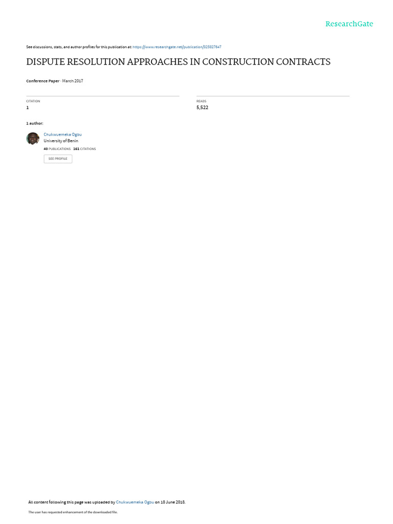 Dispute Resolution Paper 1 | PDF | Alternative Dispute Resolution | Arbitration