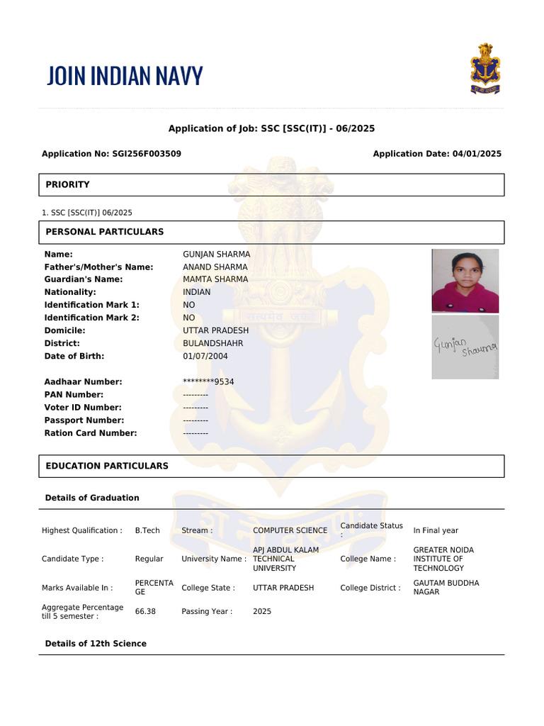 Application- NAVY-SGI256F003509 | PDF