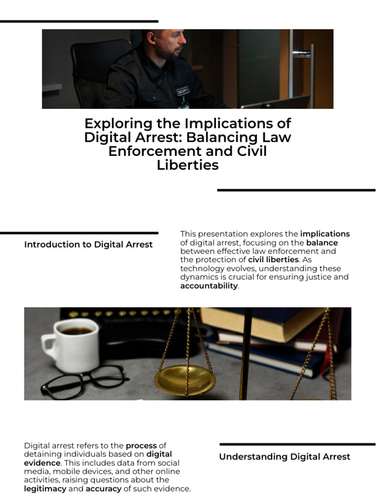Slidesgo Exploring The Implications of Digital Arrest Balancing Law ...